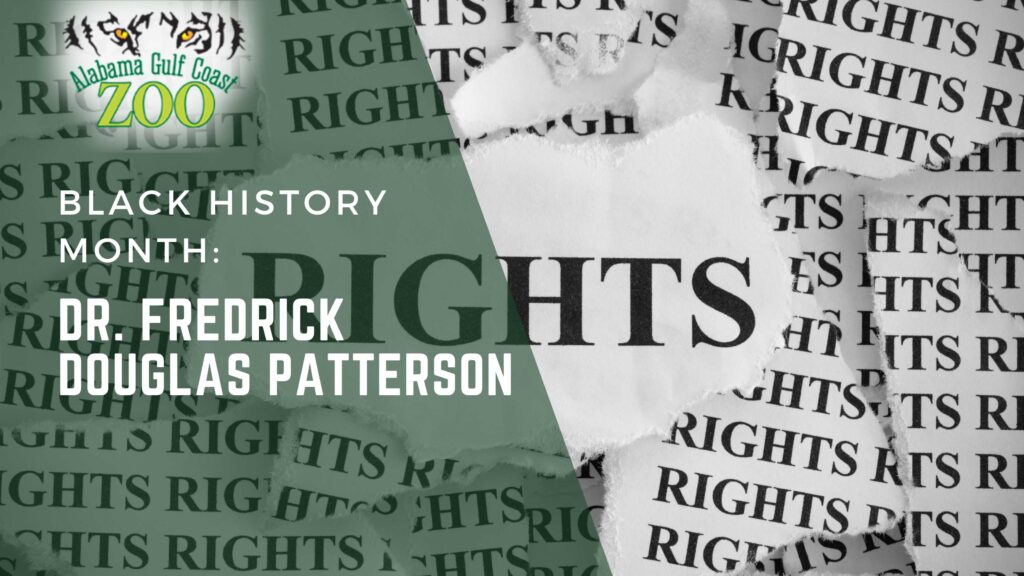 Black History Month - Dr Frederick Douglas Patterson - AL Gulf Coast Zoo